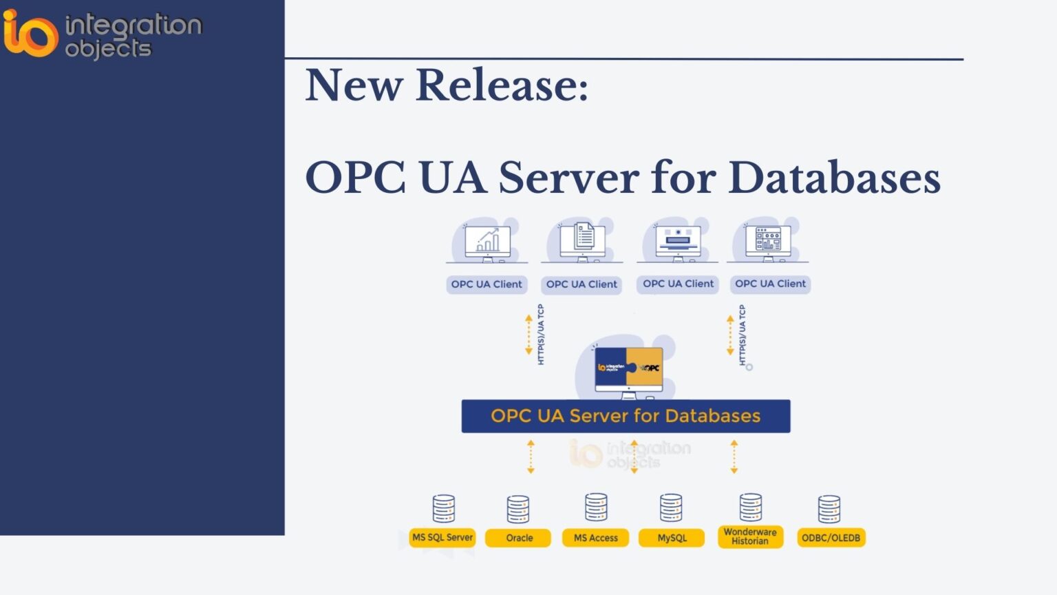 Integration Objects' latest release of OPC UA Server for Databases