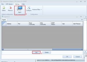 How to configure OPC Server for SNMP | Integration objects