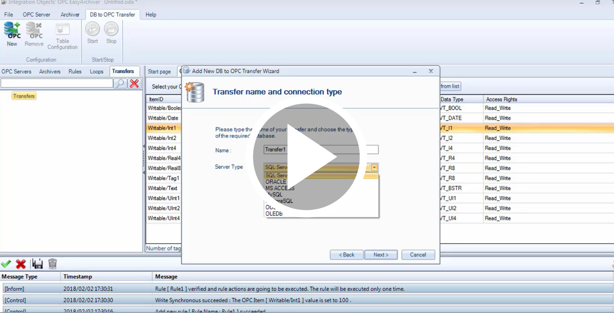 Opc Data Archiving Demo Videos Integration Objects 6615